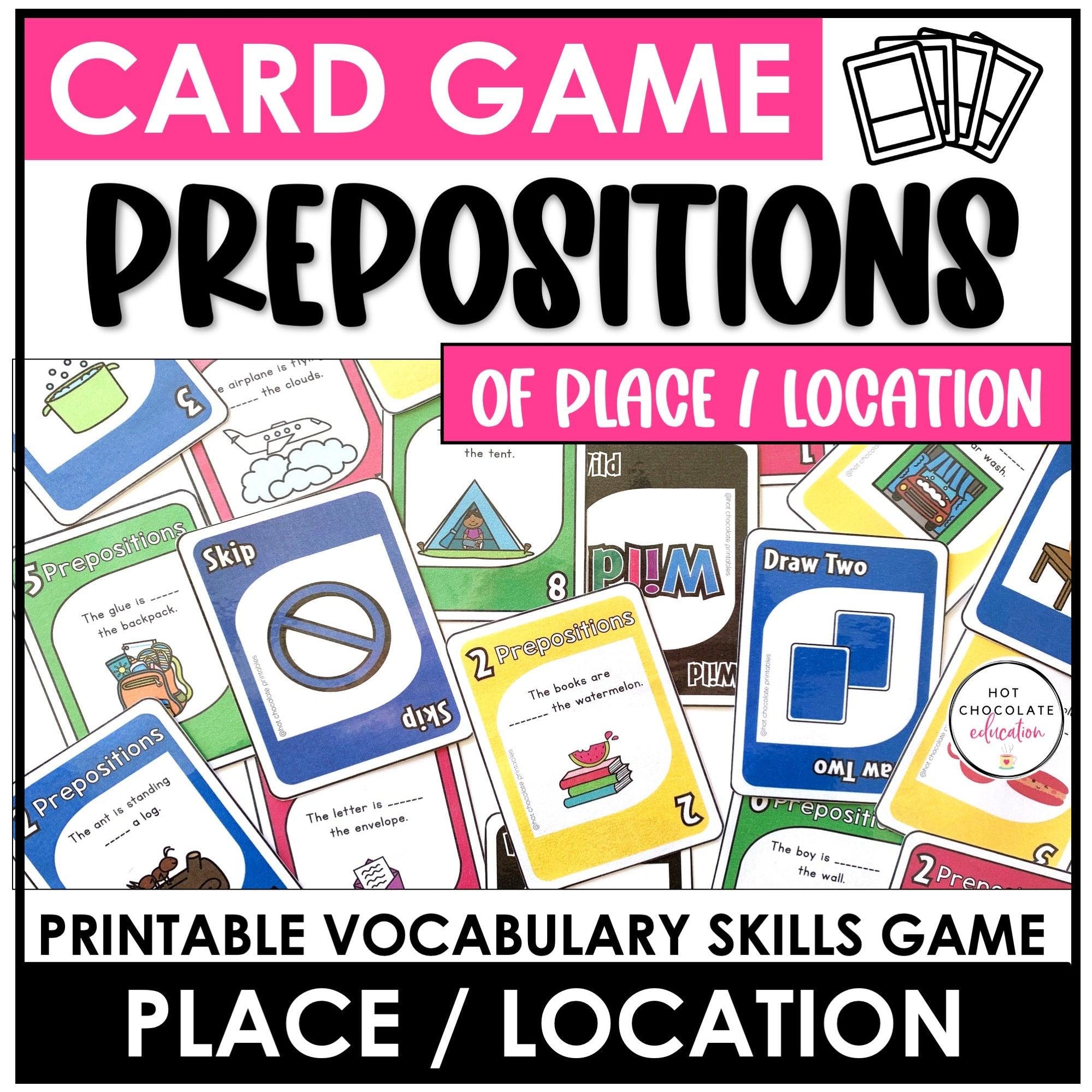 Printable Card Games - Hot Chocolate Teachables