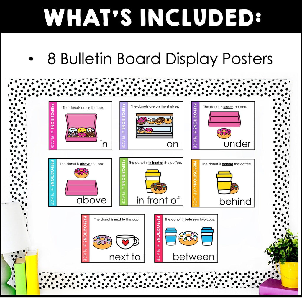 Place & Location Prepositions Poster Set - Classroom Decor – Hot ...
