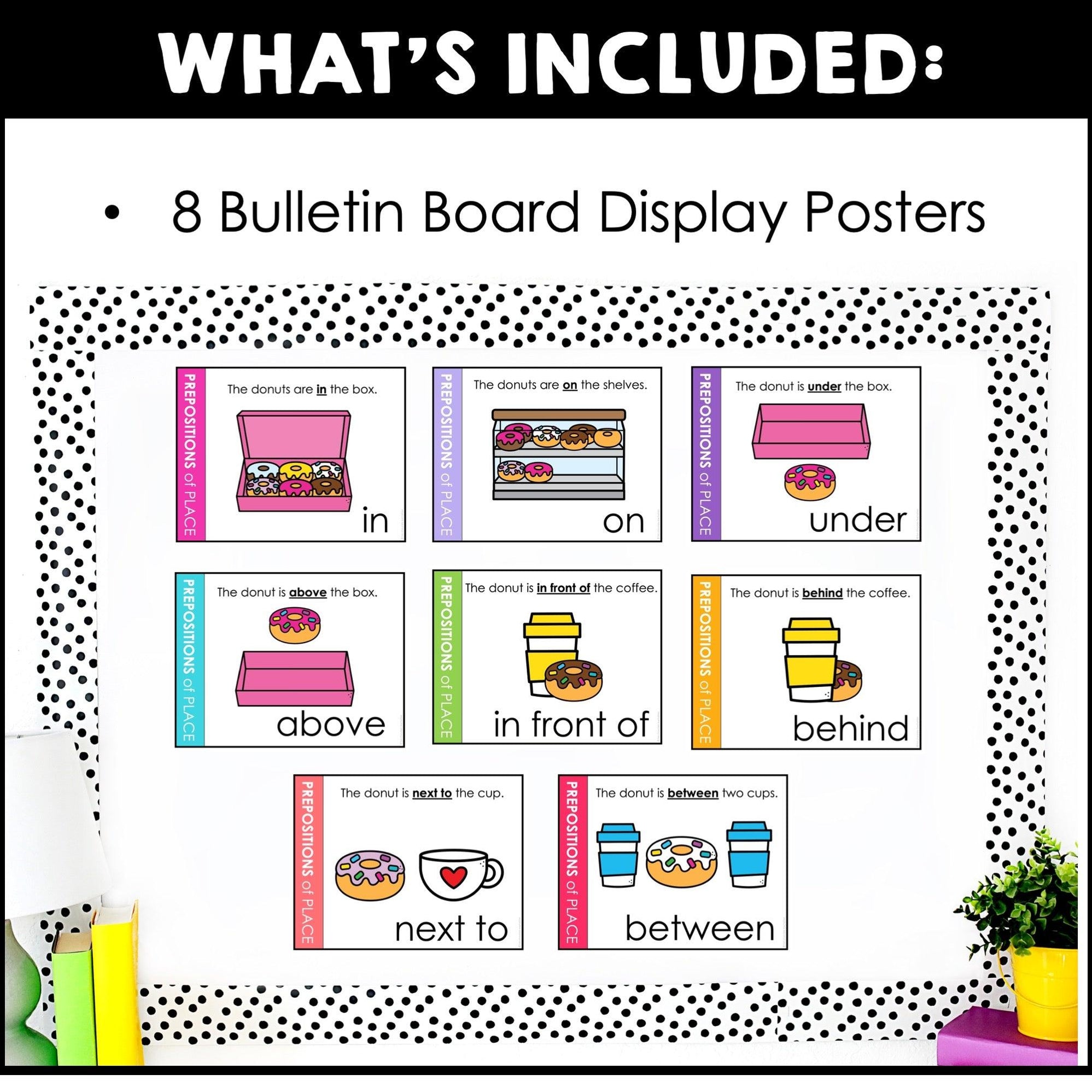 Place & Location Prepositions Poster Set - Classroom Decor – Hot ...
