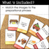 Fall Prepositions of Place Matching Cards