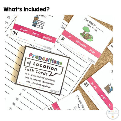 Prepositions of Place Task Cards – Hot Chocolate Teachables