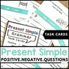 Present Simple Task Cards: Positives, Negatives & Questions