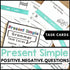 Present Simple Task Cards: Positives, Negatives & Questions