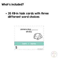 Present Simple Task Cards: Positives, Negatives & Questions – Hot ...