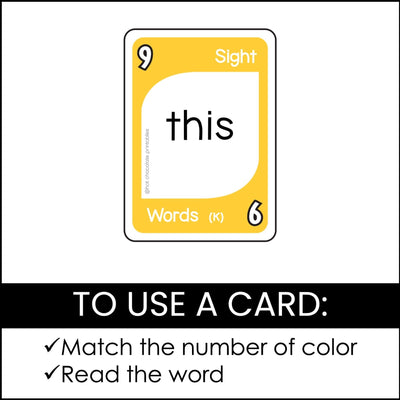 Primer Sight Word Card Game for 1st & 2nd Grade – Hot Chocolate Teachables
