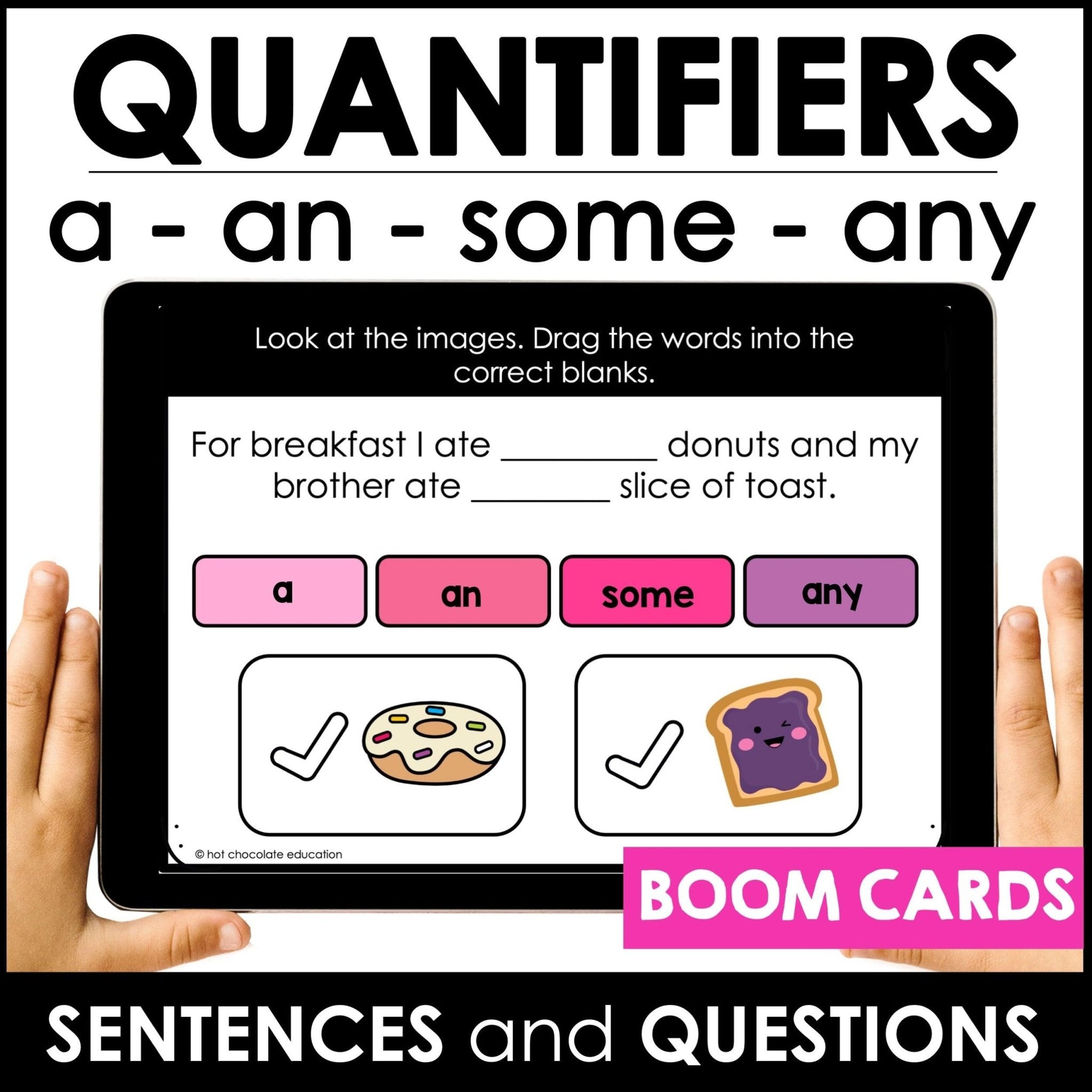 Articles | Plurals | Quantifiers - Hot Chocolate Teachables