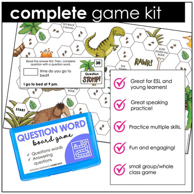 Question Board Game: What Where Why When Where – Hot Chocolate Teachables