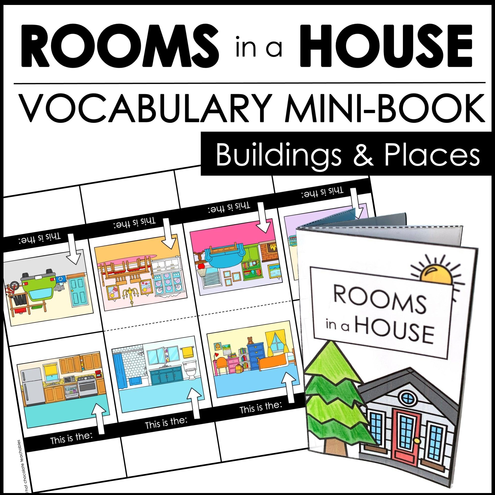 House & Home Vocabulary Building Mini-Book | Picture Dictionary