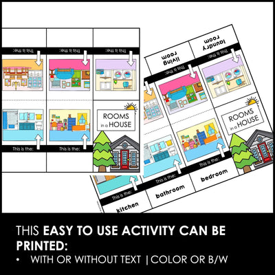 House Vocabulary Building Mini-Book | Picture Dictionary – Hot ...