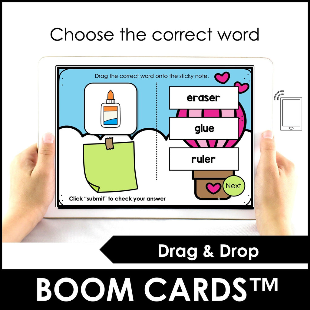 School and Classroom Basic Vocabulary Boom Cards – Hot Chocolate Teachables