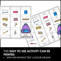 School Supplies Mini-Book | Vocabulary Picture Dictionary – Hot ...