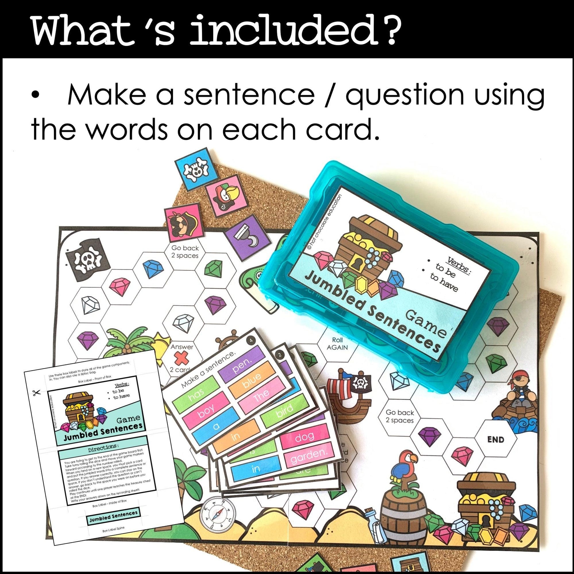 Board Game: Simple Present Verbs - BE & HAVE – Hot Chocolate Teachables