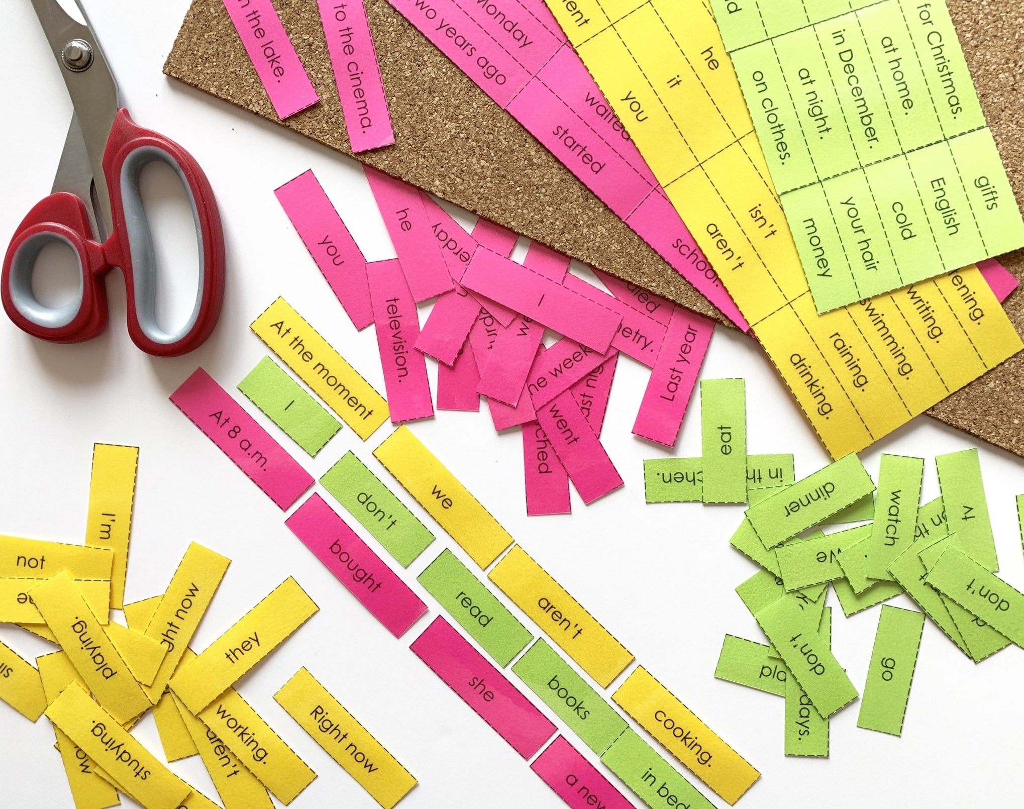 Sentence Building: Mixed Up Sentences | Present & Past Tense – Hot ...