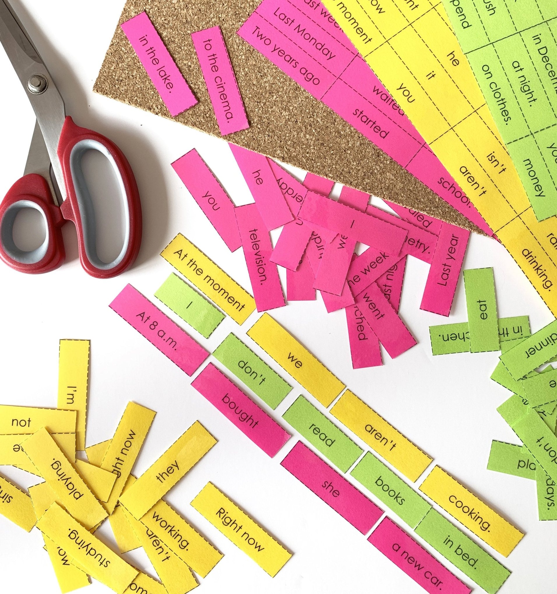 Sentence Building: Mixed Up Sentences | Present & Past Tense – Hot ...