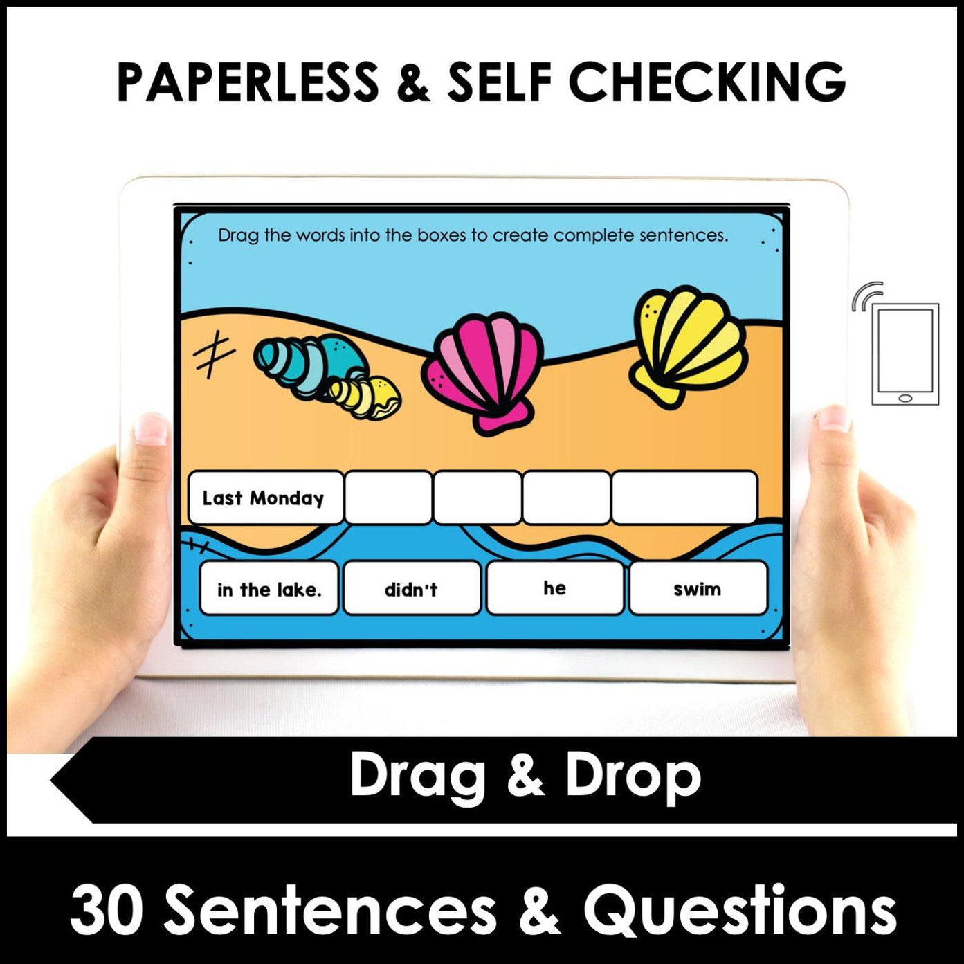 Sentence Building | Past Simple Sentences: Boom Cards – Hot Chocolate ...