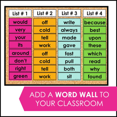 Second Grade Sight Word Progress Reports & Word Wall – Hot Chocolate ...