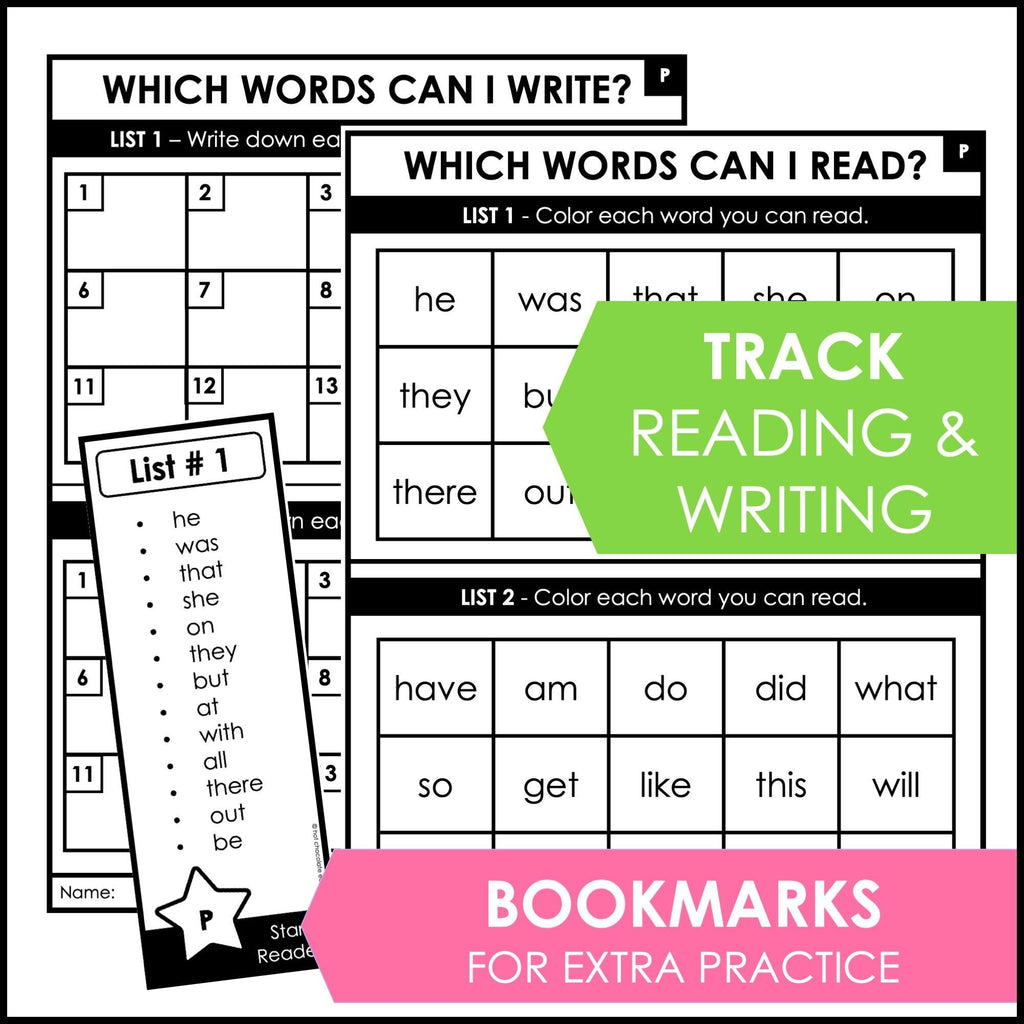Sight Word Progress Reports - Tracking Tool - Primer Words – Hot ...