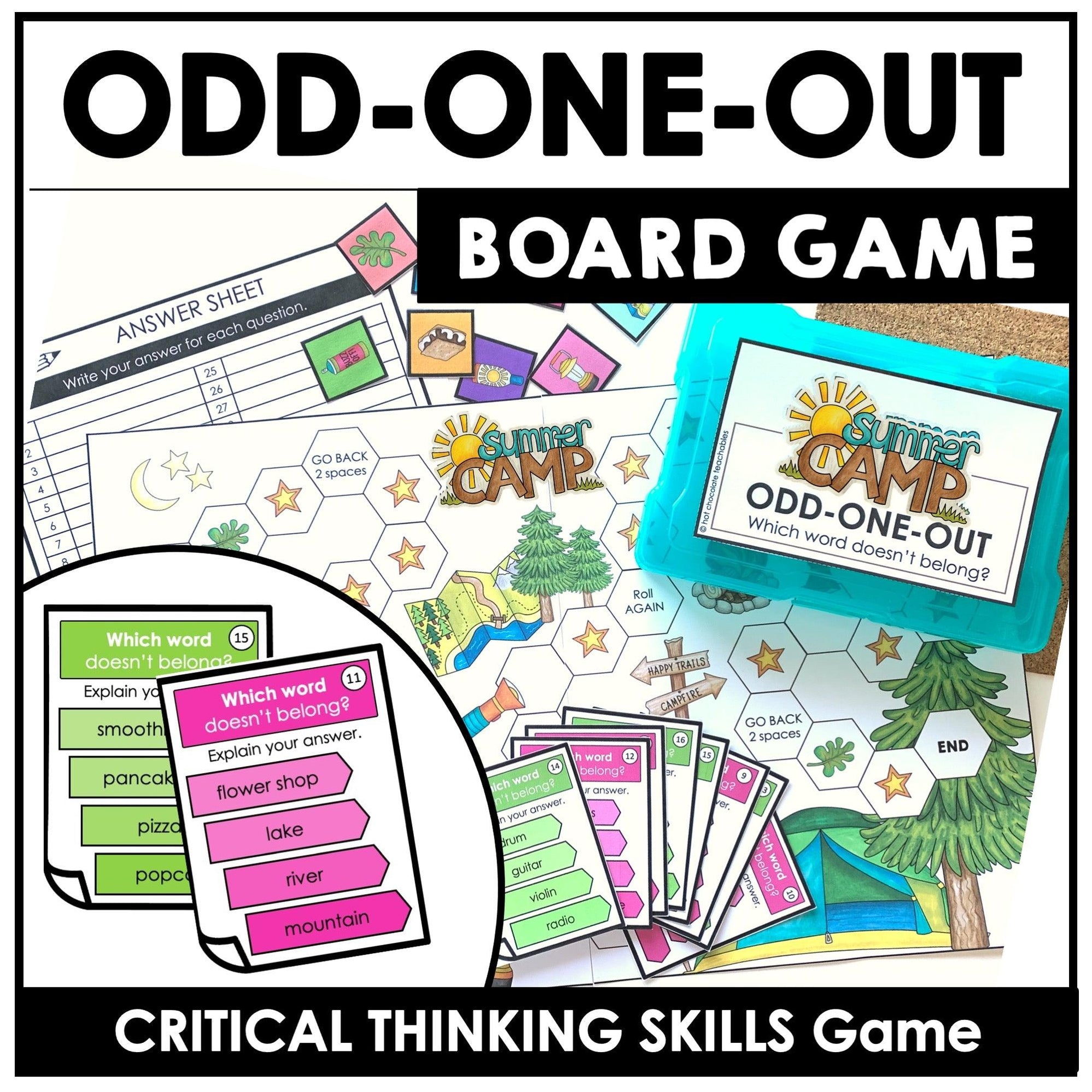 Odd One Out: Speaking Practice Board Game – Hot Chocolate Teachables