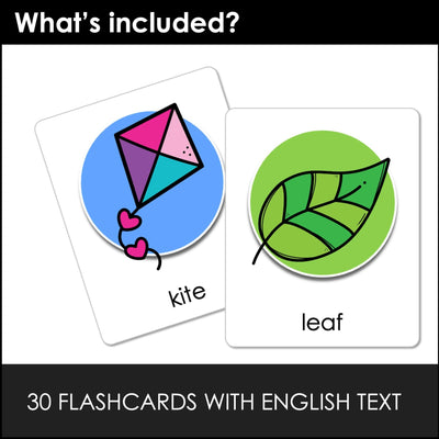 Spring & Easter Flashcards - Editable Vocabulary Word Cards – Hot ...