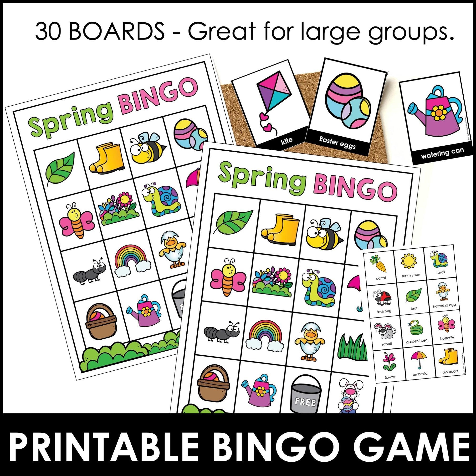 Spring & Easter Vocabulary Bingo | Print & Digital Bundle – Hot ...