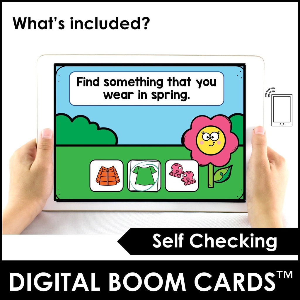 Spring Vocabulary Boom Cards™ Digital Interactive Task Cards – Hot ...