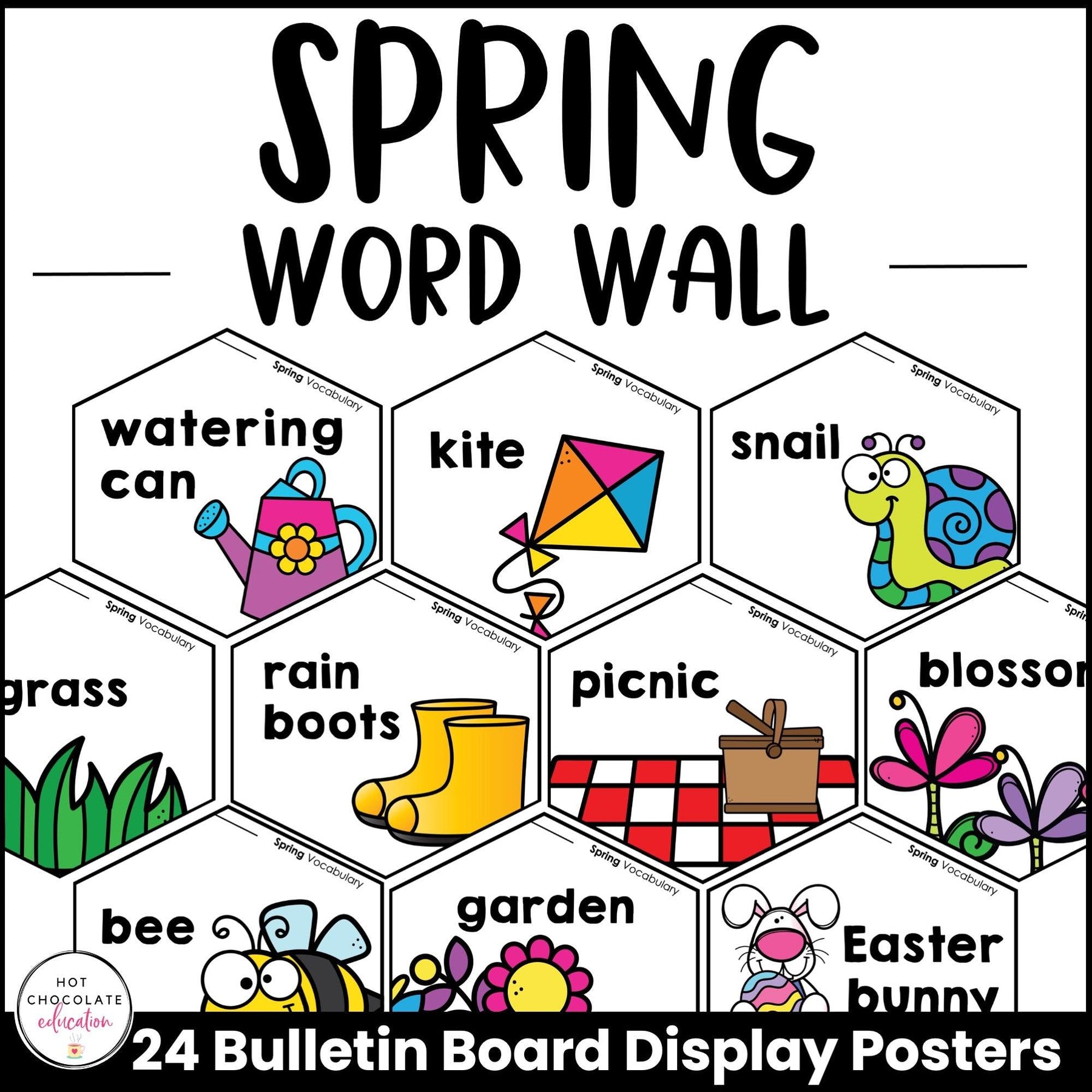 Vocabulary Posters / Word Walls - Hot Chocolate Teachables