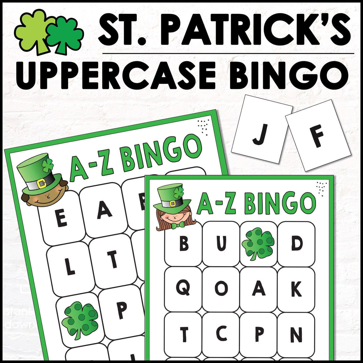 St. Patrick's Day Alphabet Bingo - A to Z – Hot Chocolate Teachables