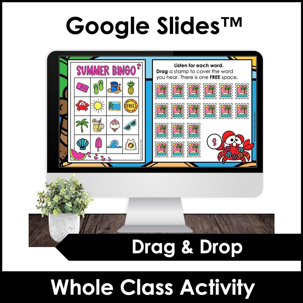 Summer Vocabulary Bingo Game - Print & Digital BUNDLE – Hot Chocolate ...