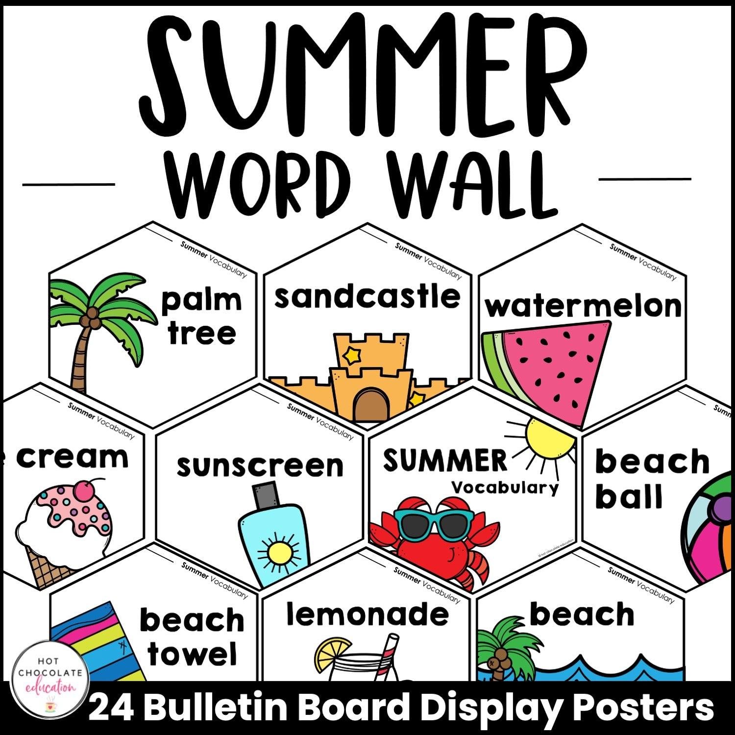 Vocabulary Posters / Word Walls - Hot Chocolate Teachables