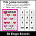 Valentine's Day Number Recognition 1-20 Bingo Game