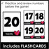 Valentine's Day Number Recognition 1-20 Bingo Game