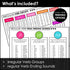 Verb Charts - Present & Past Tense Regular & Irregular Verb