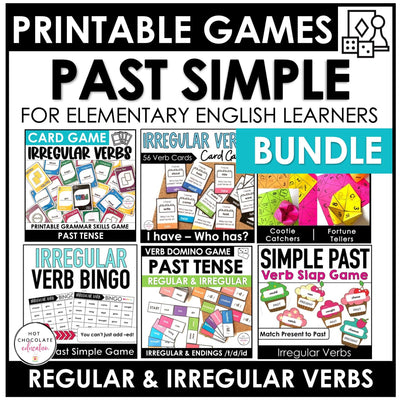 Verb Games Bundle: Past Simple Regular and Irregular Verbs – Hot ...