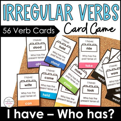 Verb Games Bundle: Past Simple Regular and Irregular Verbs – Hot ...