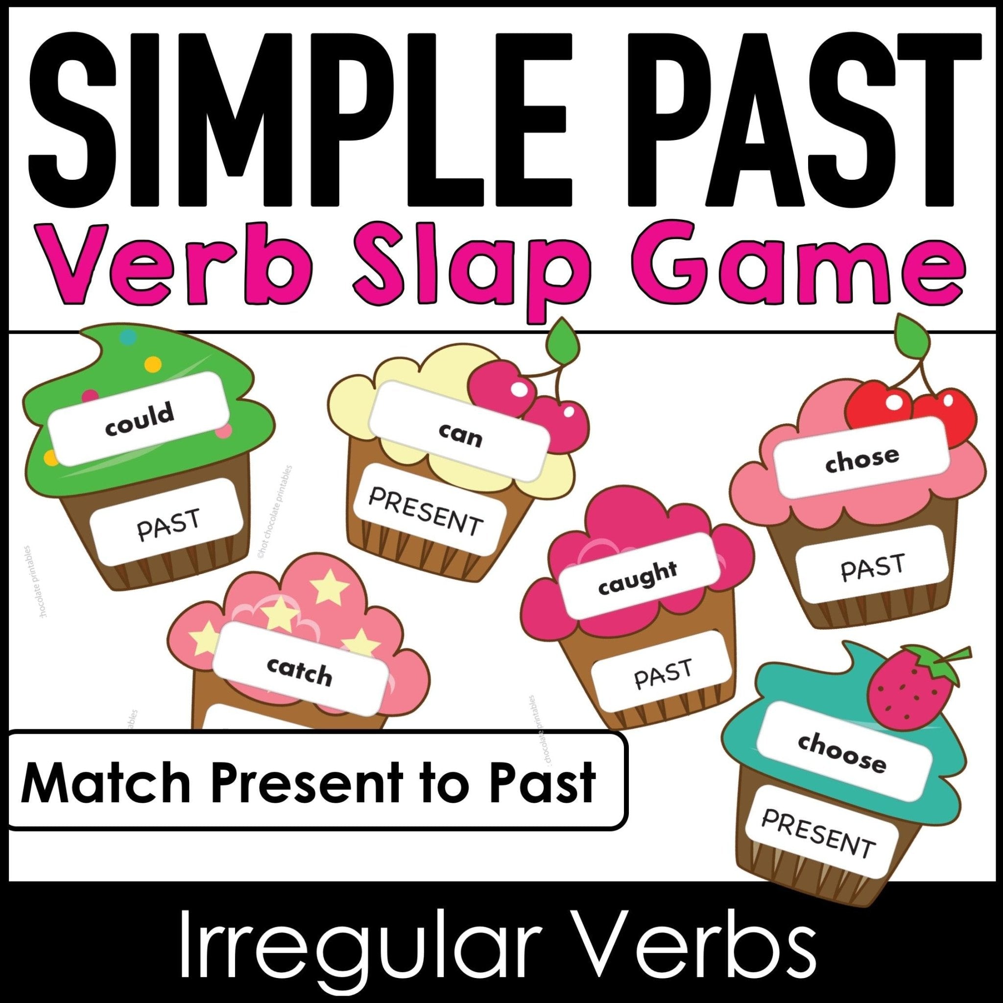 Verb Games Bundle: Past Simple Regular and Irregular Verbs – Hot ...