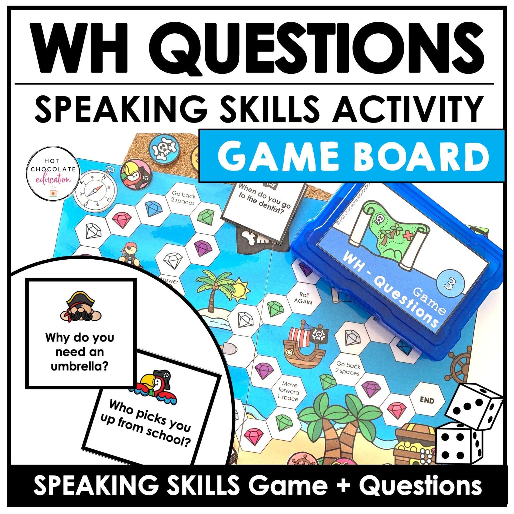 Printable Board Games - Hot Chocolate Teachables