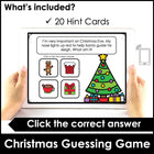 What am I? Christmas Guessing Game BOOM CARDS