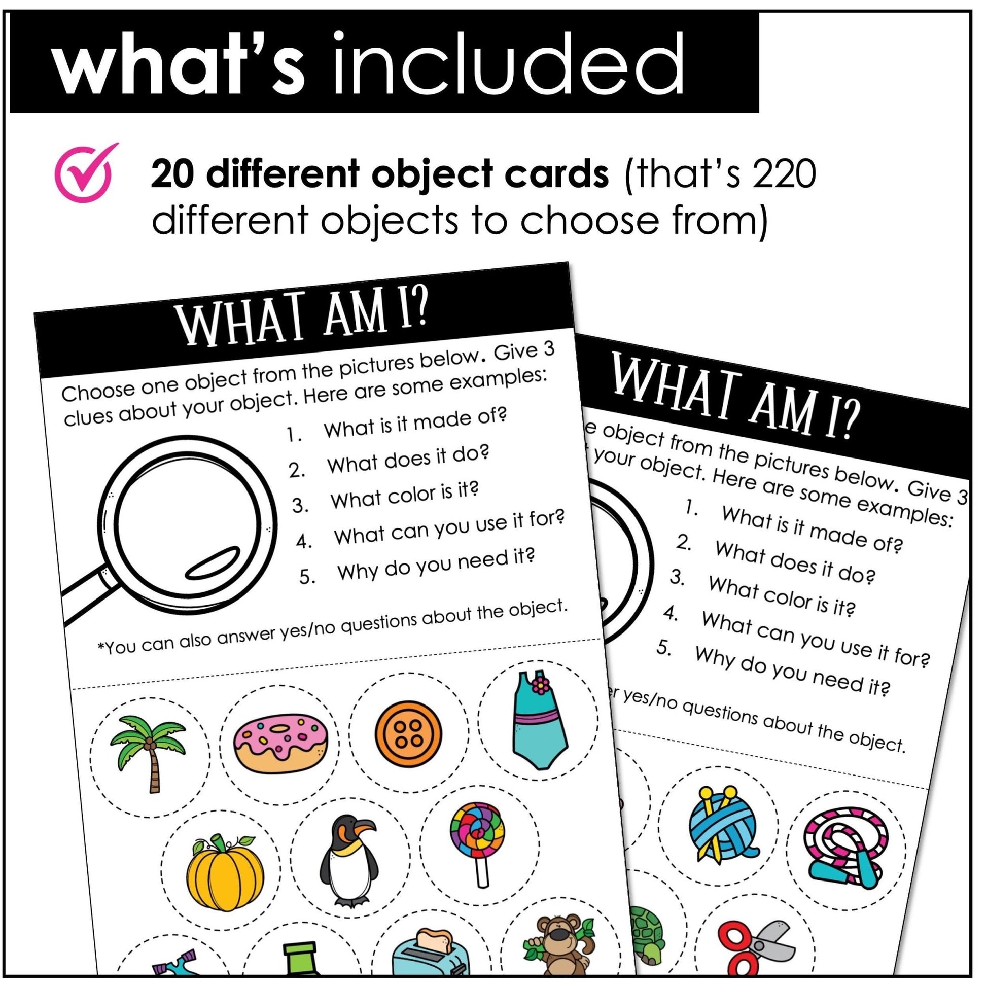 What am I? - Guessing Game - Describing Objects & Animals