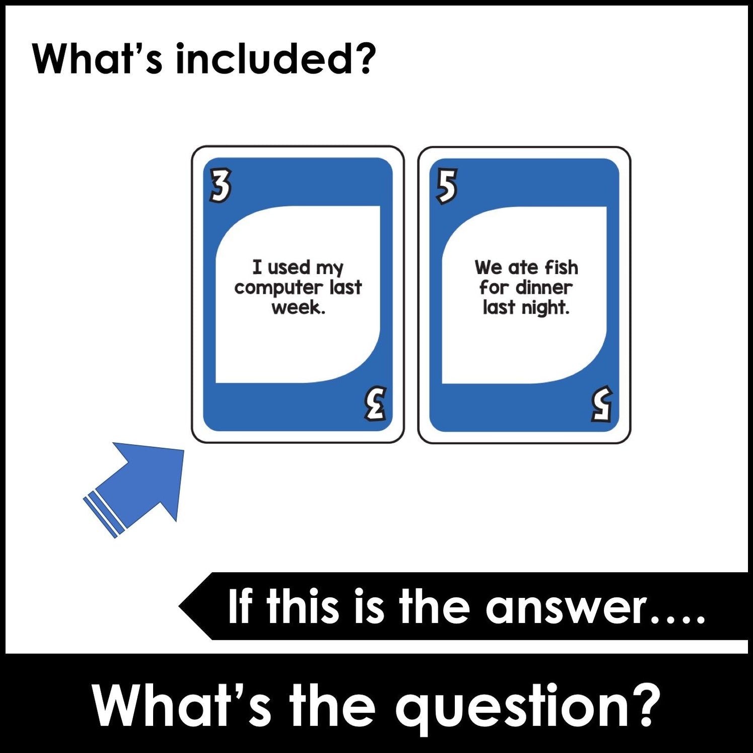 What's the question? Word Order in Questions Card Game – Hot Chocolate ...