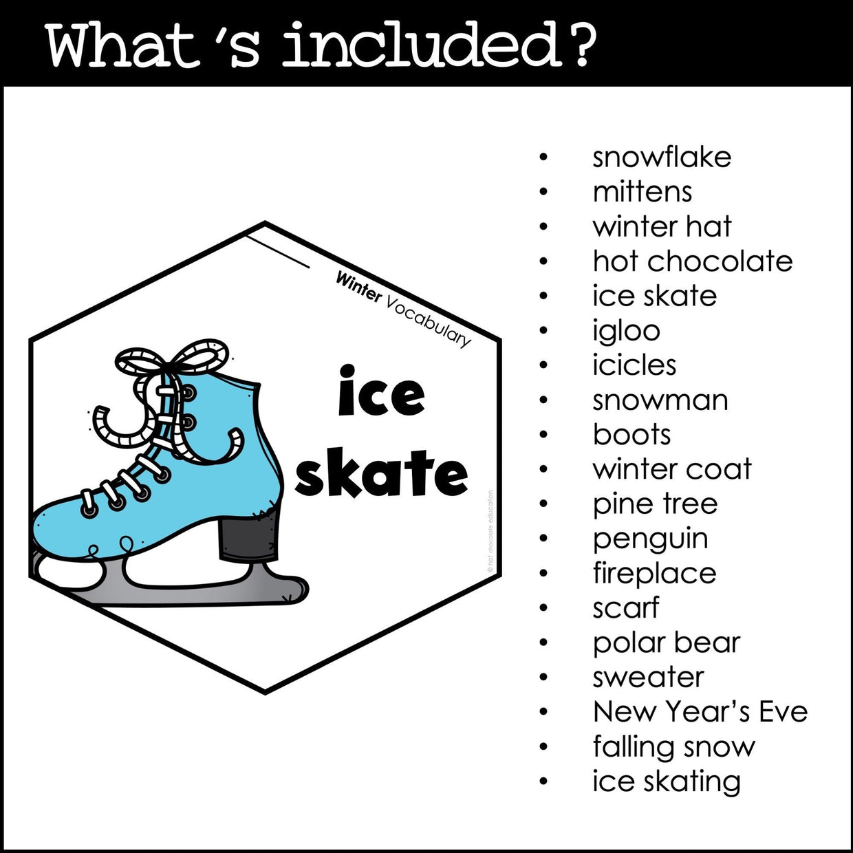 Winter Vocabulary Posters - Decorate Your Classroom!