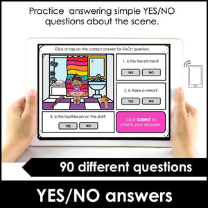 Improve Comprehension: YES NO Boom Cards