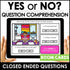 Improve Comprehension: YES NO Boom Cards